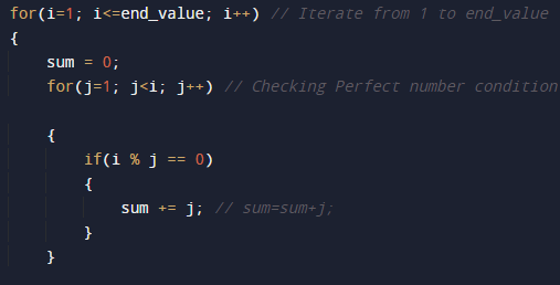 C Program To Print Perfect Number Between 1 And Given Number W3adda