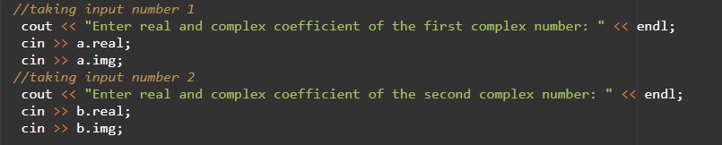 C Program To Subtract Complex Number Using Operator Overloading W3schools Tutorialspoint
