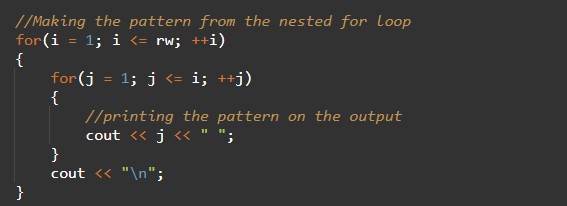 C Program To Print Number Pattern W3schools Tutorialspoint W3adda